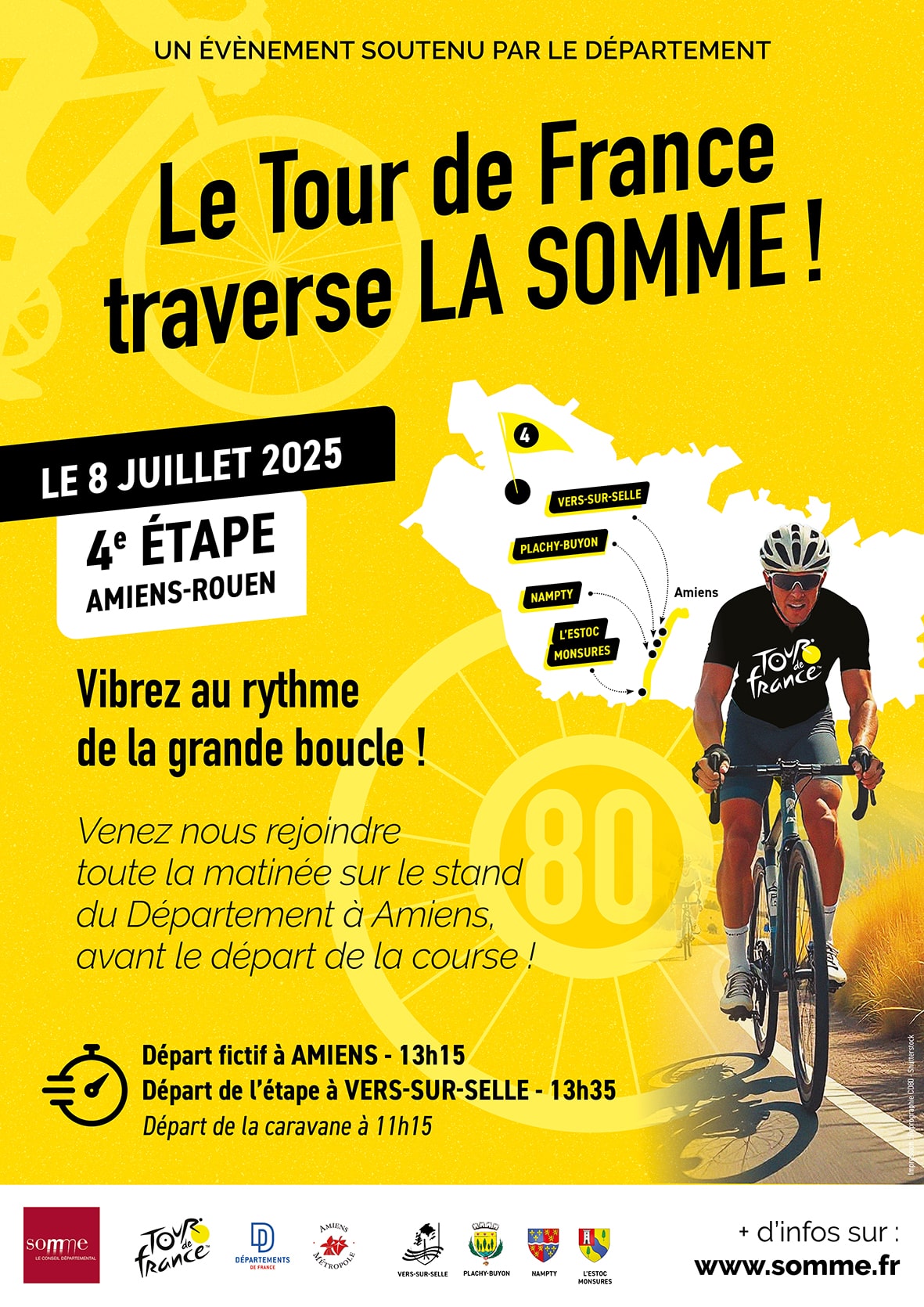 Le Tour de France revient dans la Somme le 8 juillet 2025 | Conseil ...